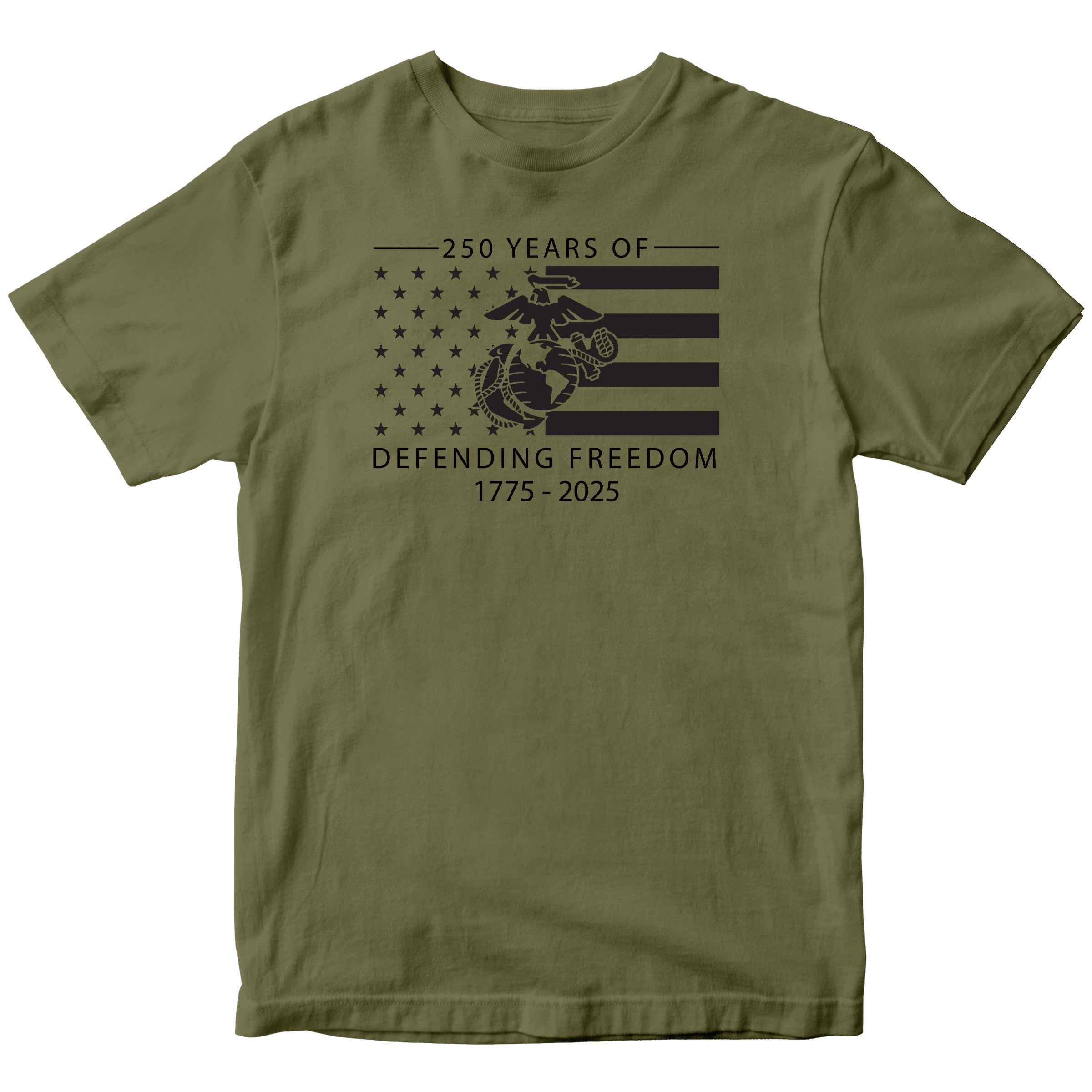 Marines 250 Years of Defending Freedom Tee – Marine Corps Dot Com